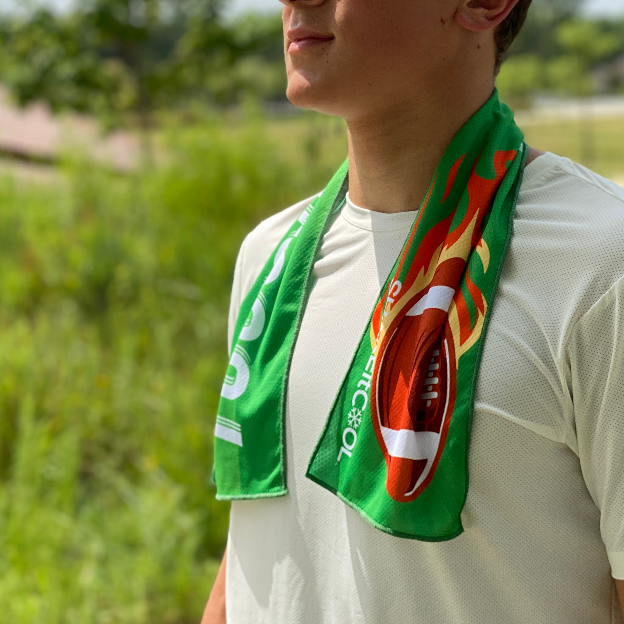 Original Cooling Towel - Football (32" x 6") – SHAKEitCOOL